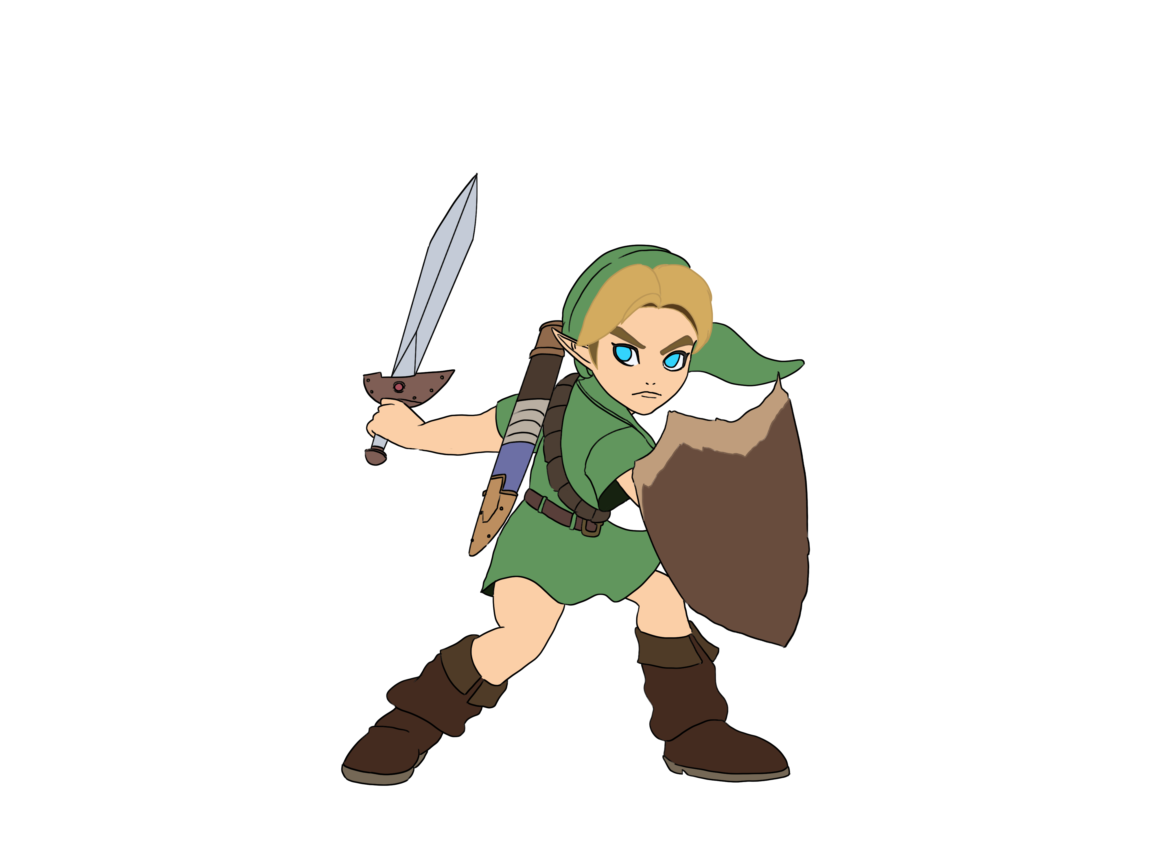 Young Link（こどもリンク）：Zelda Illustration - Game Characters