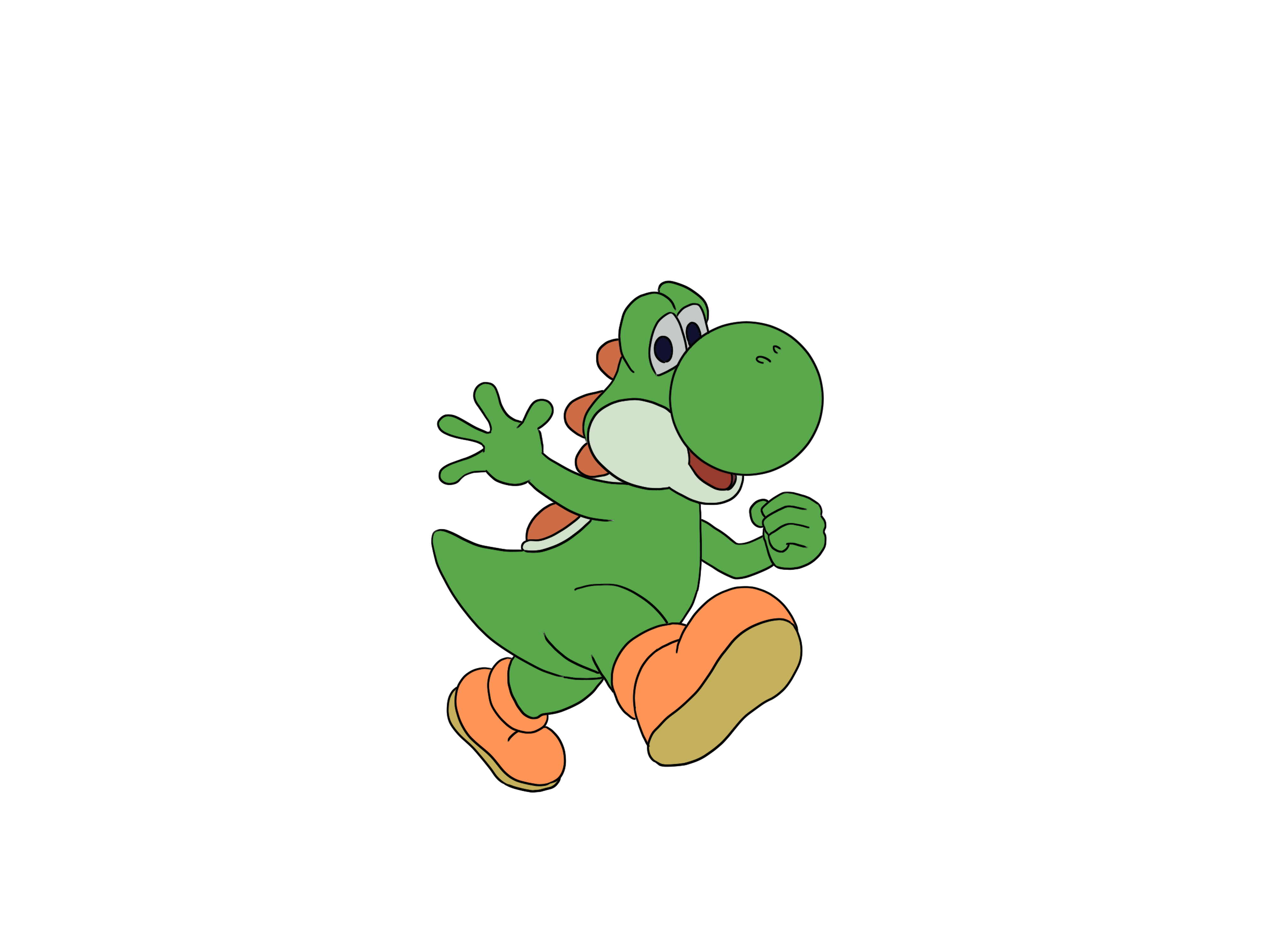 Yoshi（ヨッシー）：SuperMario Illustration - Game Characters