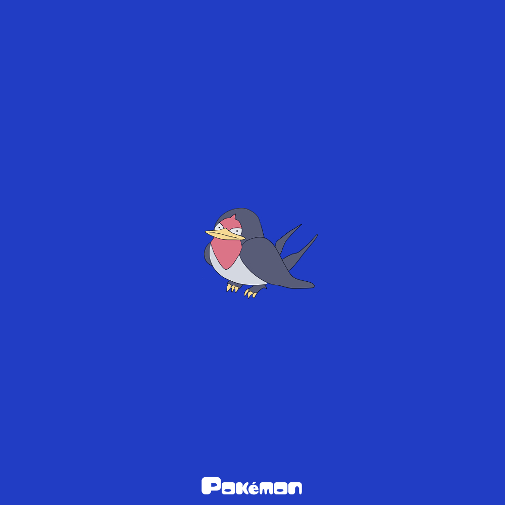 『スバメ』（Pokémon）Illustration - Game Characters