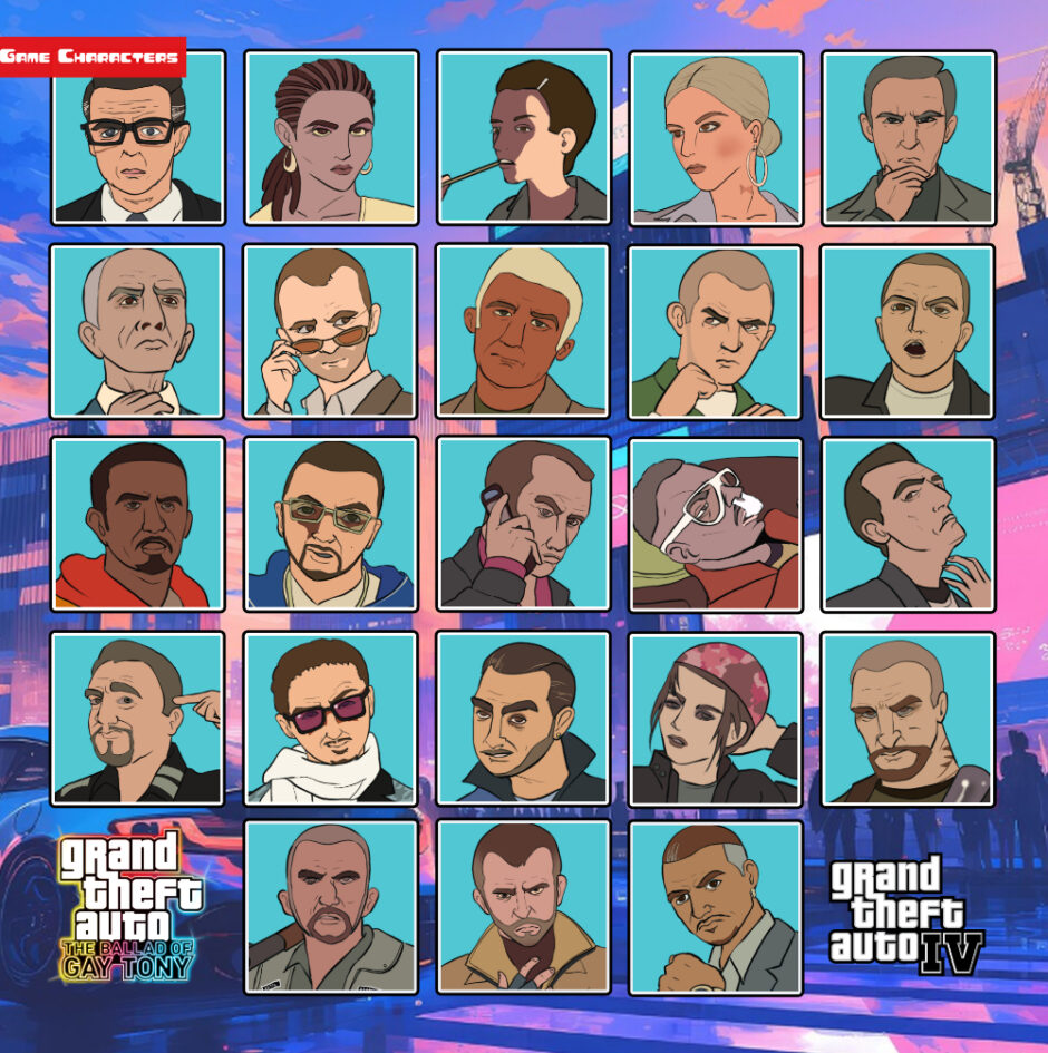 Grand Theft Auto V : Liste des personnages - Game Characters